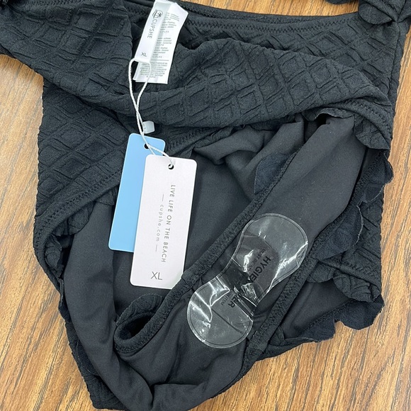 Cupshe Swim Cupshe Womens One Piece Swimsuit Sexy Black Cutout